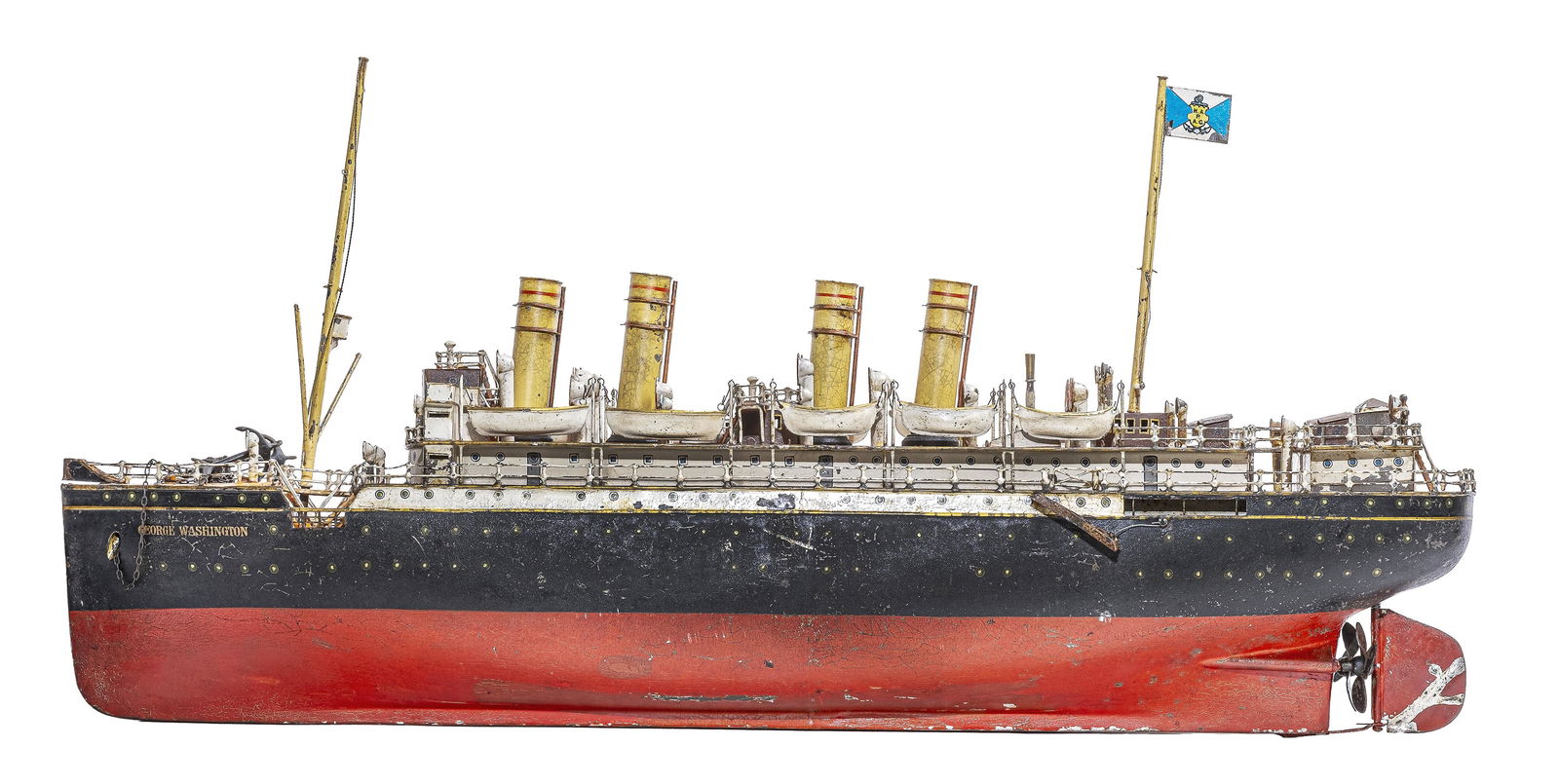 Marklin George Washington Ocean Liner with Four Funnels (#0387) on Mar ...