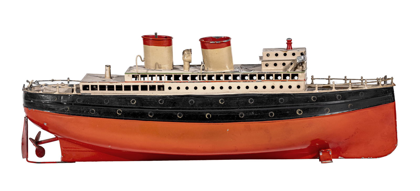 Two Funnel Ocean Liner Tin Toy - Aug 06, 2022 | The RSL Auction Company ...