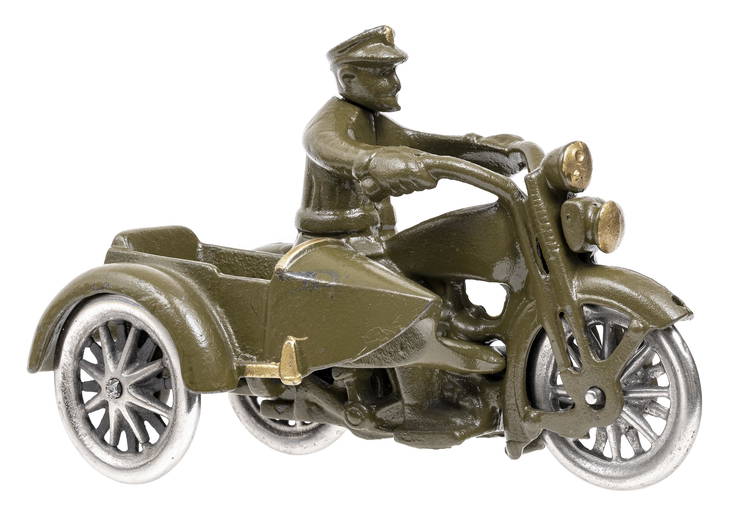 Harley Davidson Police Motorcycle with Sidecar & Nickel Wheels (#0893 ...