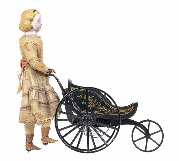 Goodwin Patent Mechanical Walking Doll Clockwork Toy