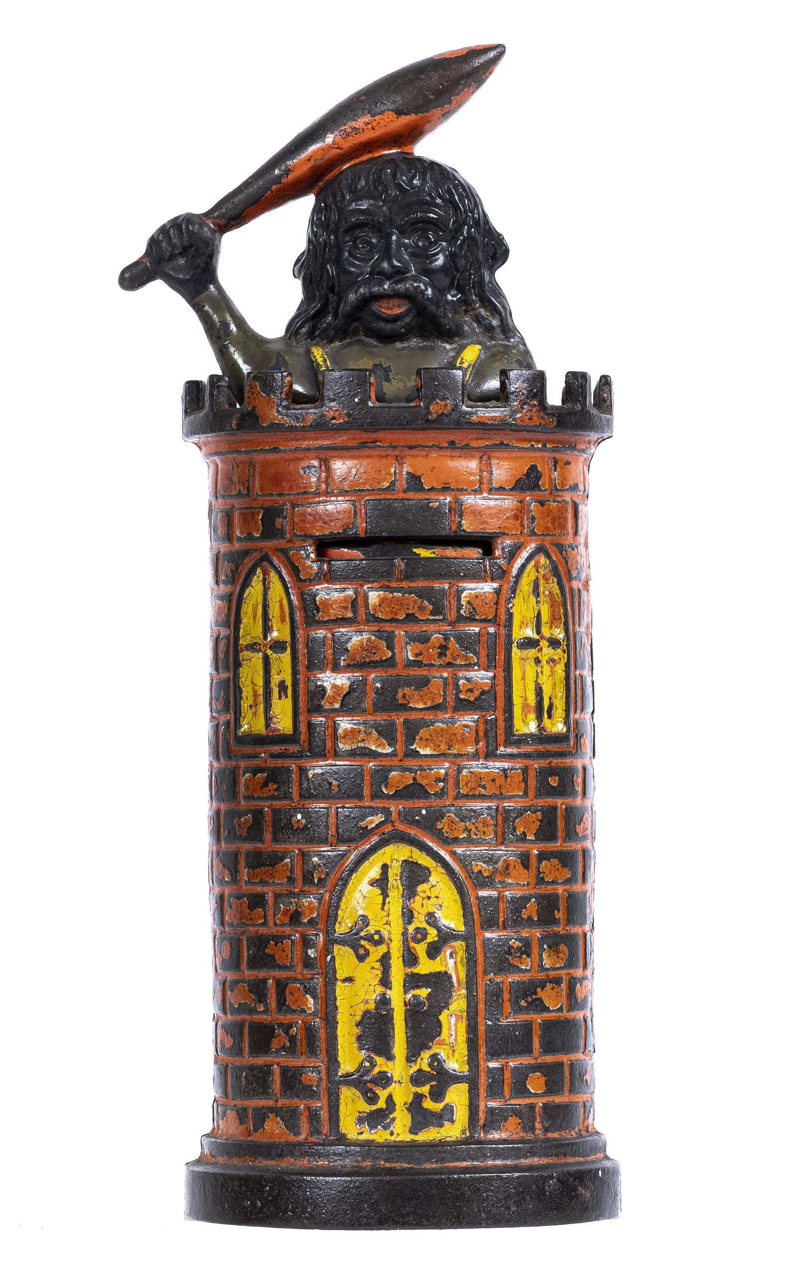 Giant In Tower Iron Mechanical Bank