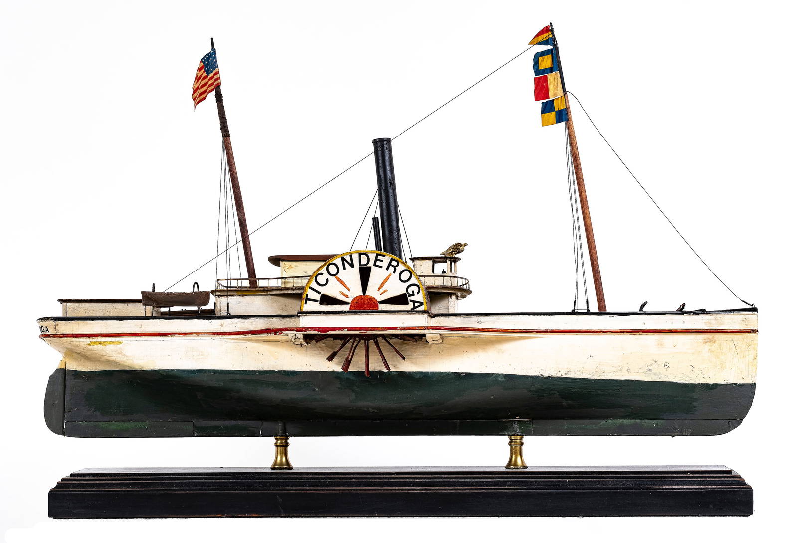 Ticonderoga Paddlewheeler Boat Model Auction