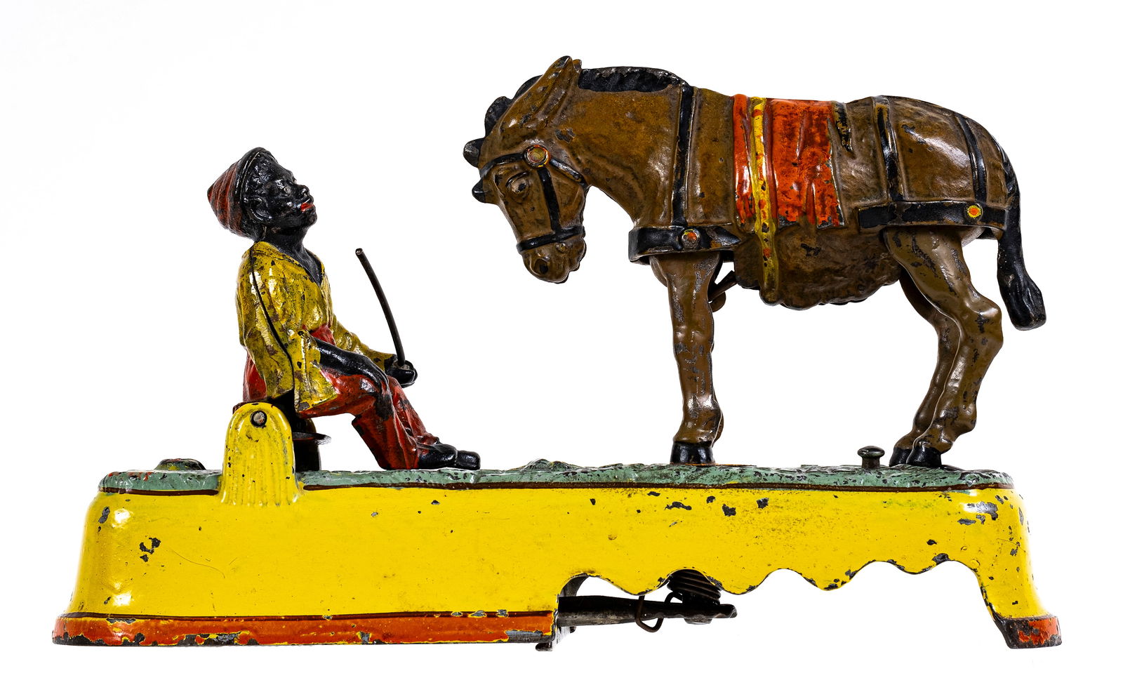 Spise The Mule - Boy Seated - Cast Iron Mechanical Bank Auction