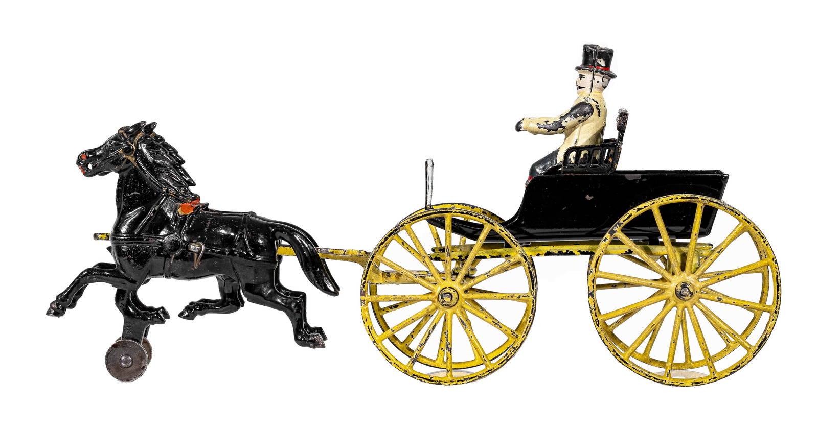 Scarce One Seat Surrey - Cast Iron Toy Auction