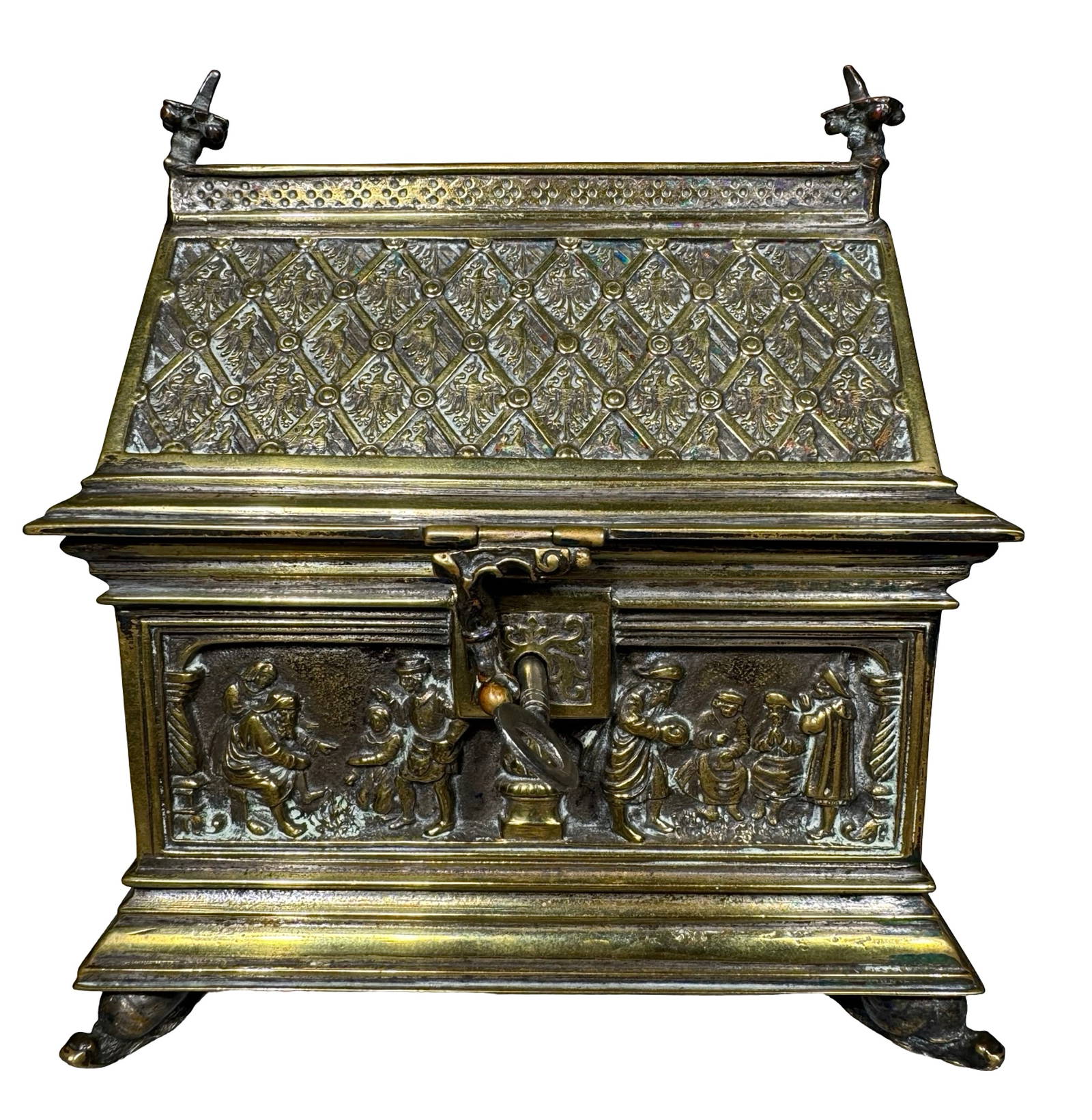 Ark Shaped Money Box With Great Embossing (klt) Auction