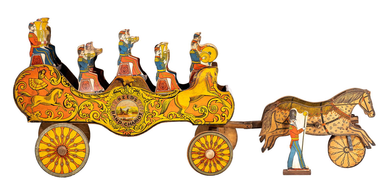 Reed's Band Chariot - Paper Litho Toy Auction