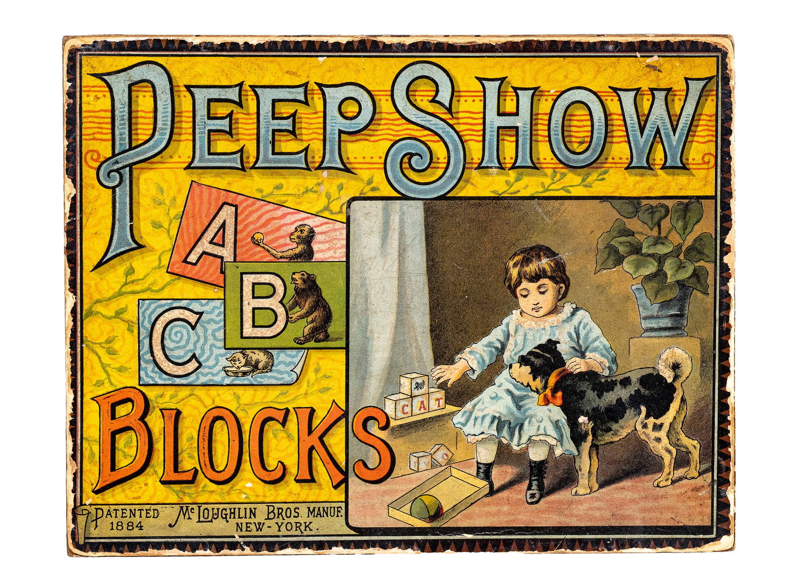 Rare Peep Show Abc Blocks Auction