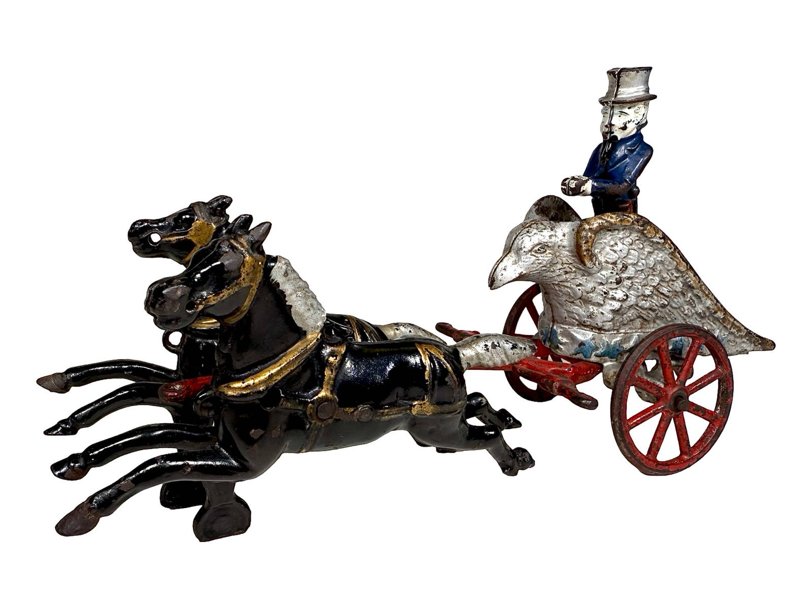 Uncle Sam Eagle Chariot - Cast Iron Toy Auction