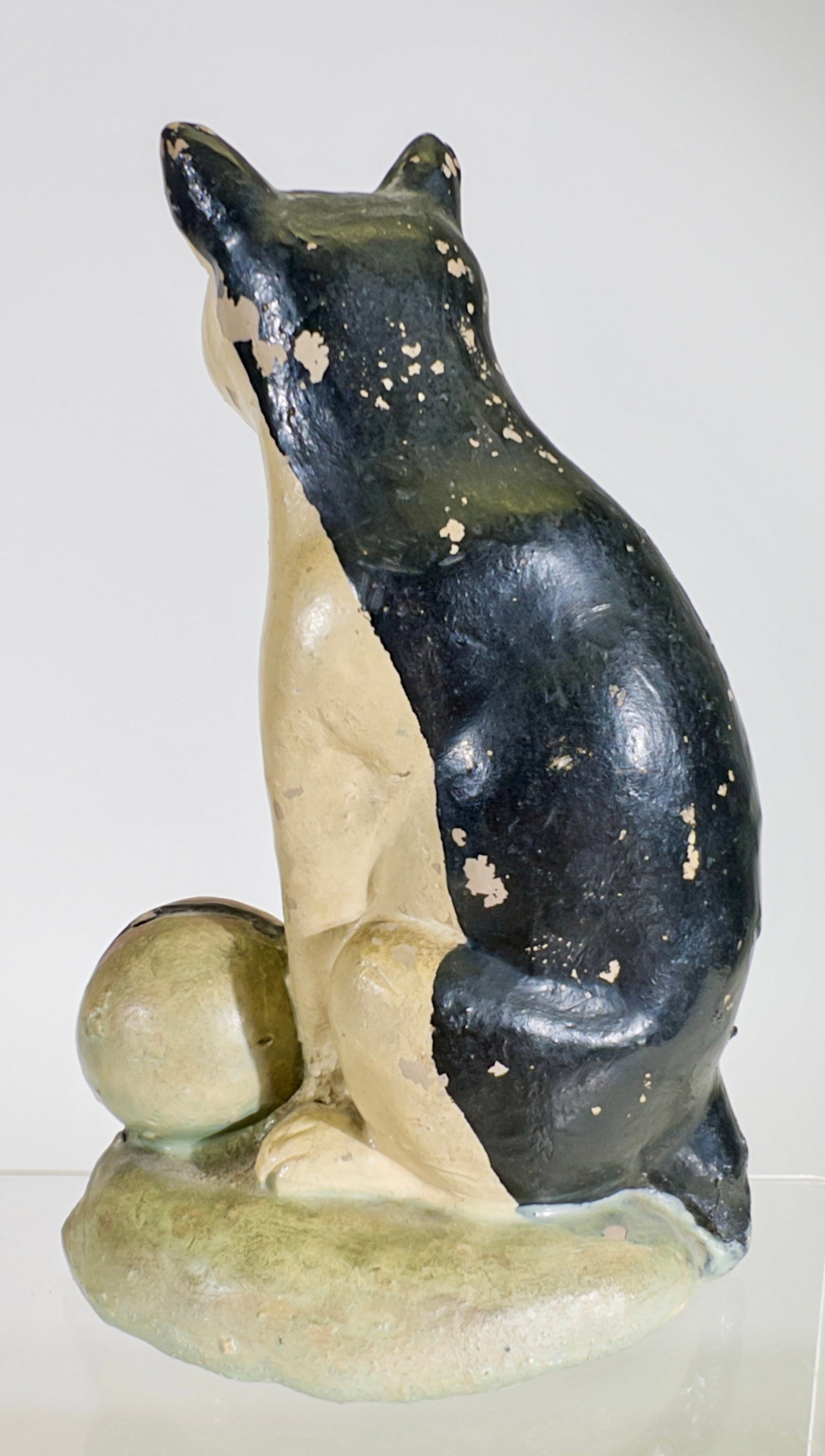 Chalk Cat By Ball - Still Bank Auction
