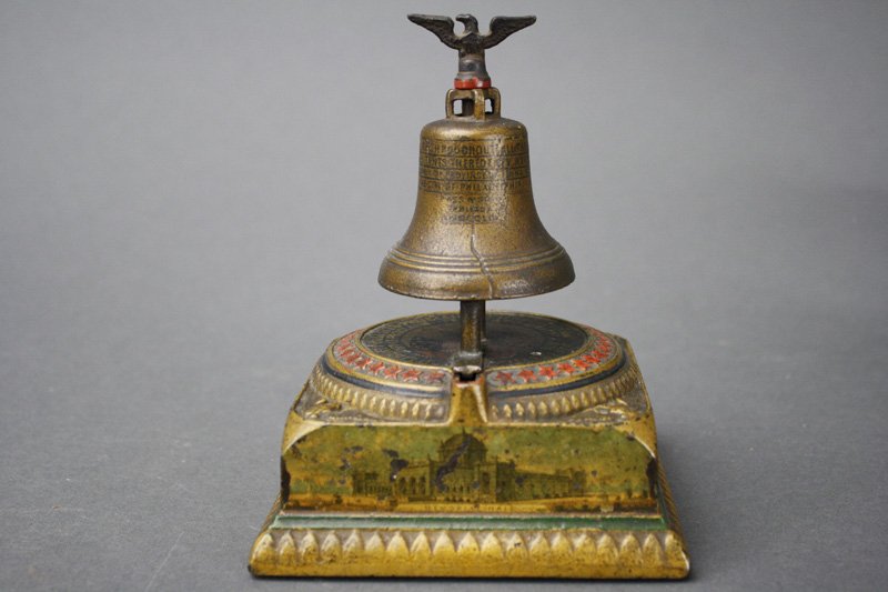 Memorial Money Bell Mechanical Bank
