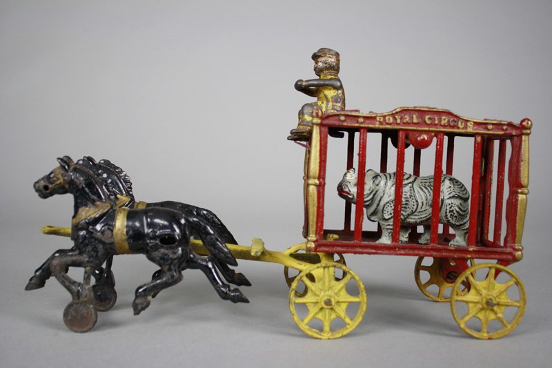 Royal Circus Rhino Cage Hubley Cast Iron