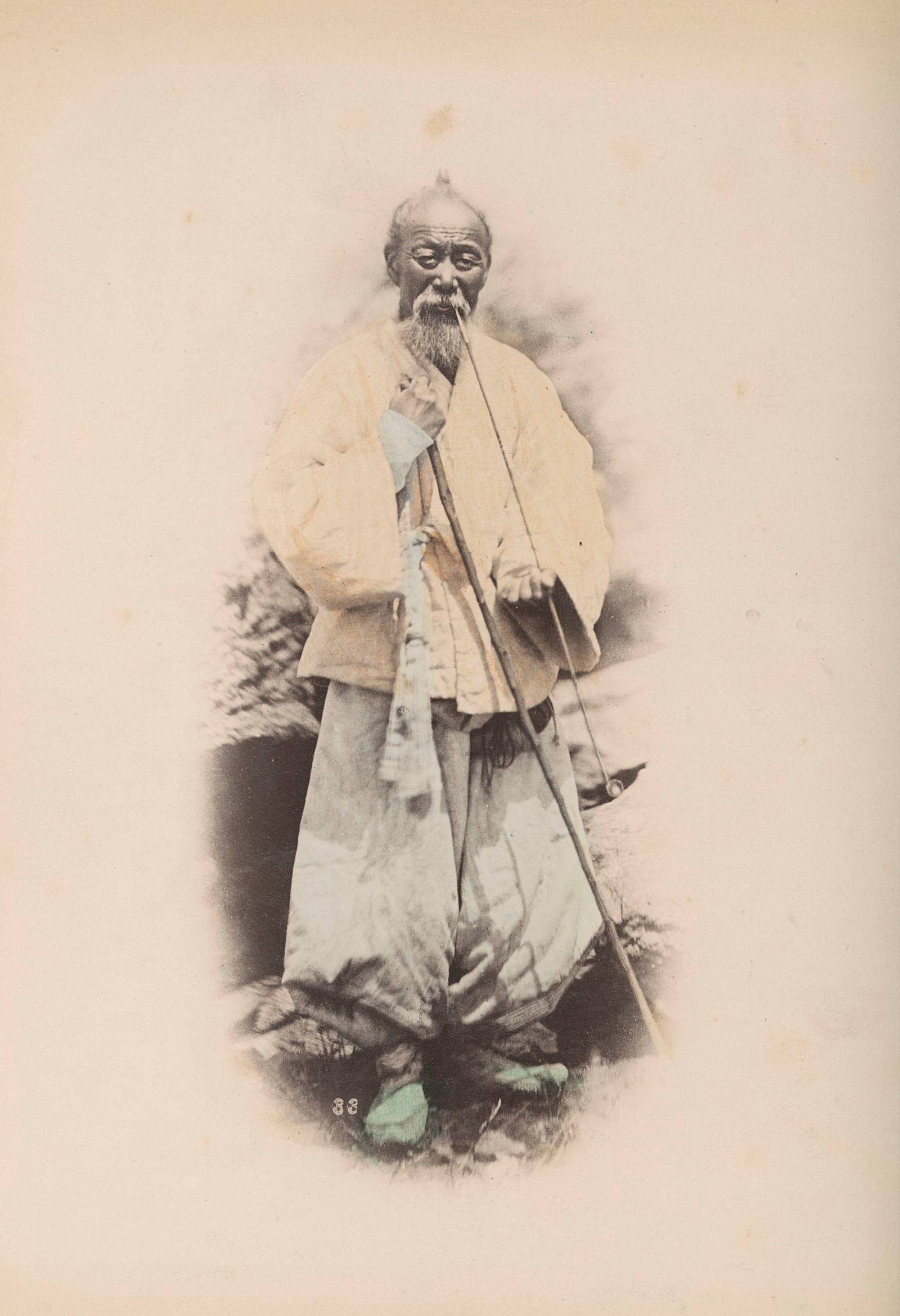 Felice Beato. Korean Chief. C1871 Auction