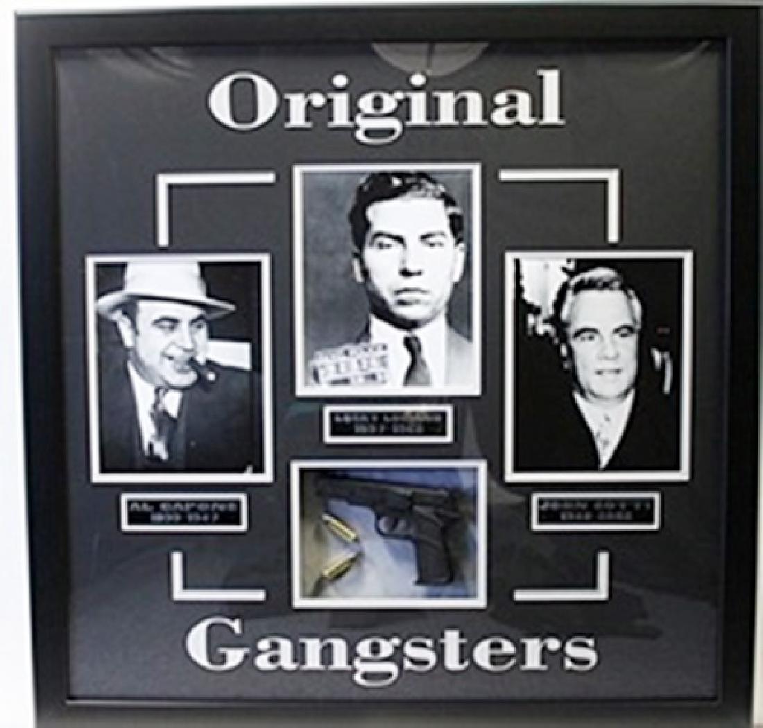 Original Gangsters Movie Photo Collage W/ Model Gun,