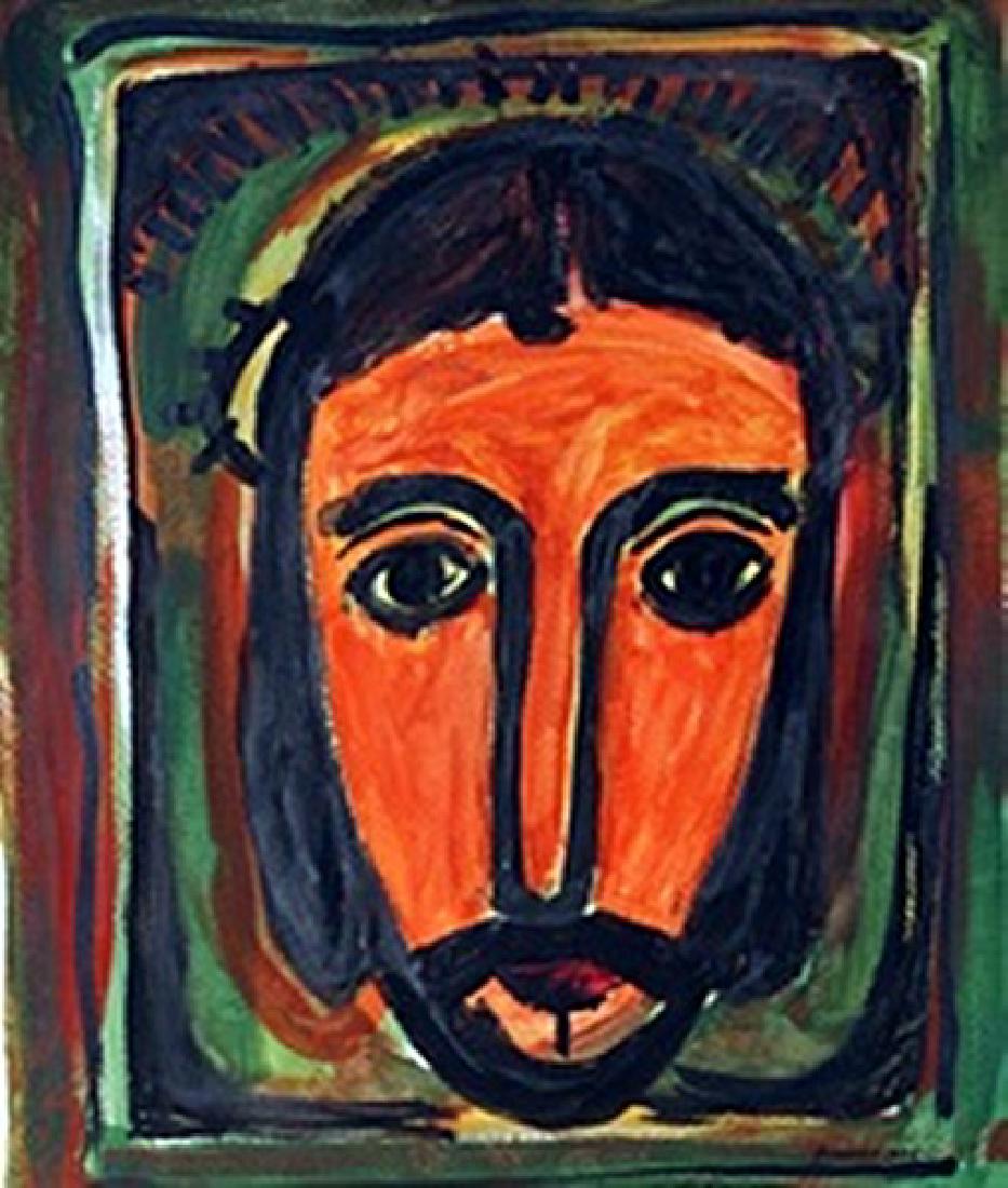 Jesus Christ - Georges Rouault - Watercolor On Paper