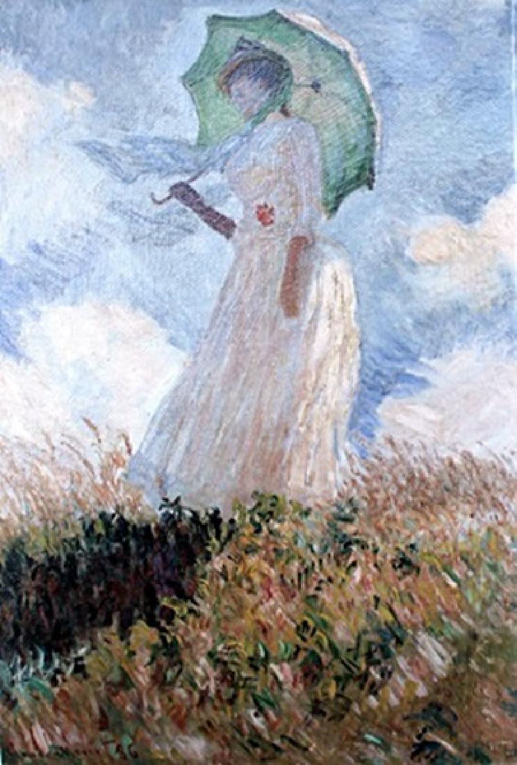 Woman with Umbrella - Claude Monet - Lithograph 330V