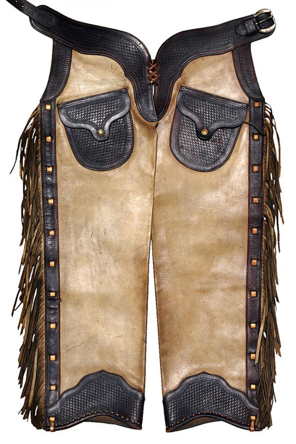 Unmarked Fringed Step In Chaps With Swastika (roll