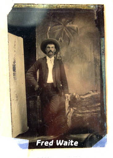 2 Tin Types Photos Of Fred Waite And John Hurley,
