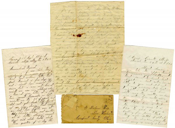 Ohio Als American Civil War Rare Letters Signed So