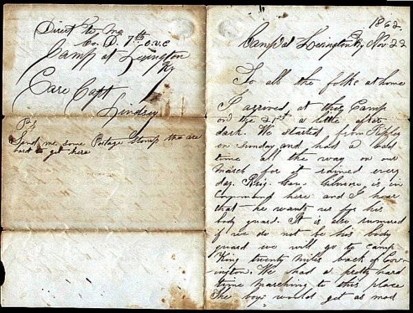 Civil War Soldier Letter Signed Oh Sign Als