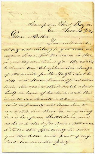 Civil War Soldier Letter Signed Front Royal Als