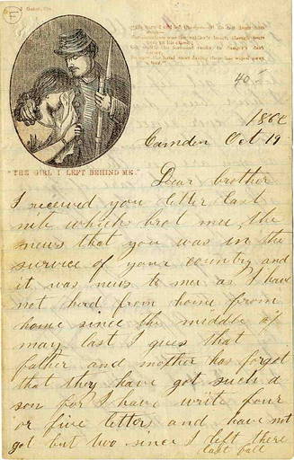 Civil War Soldier Letter Signed Hewitt Als Sign