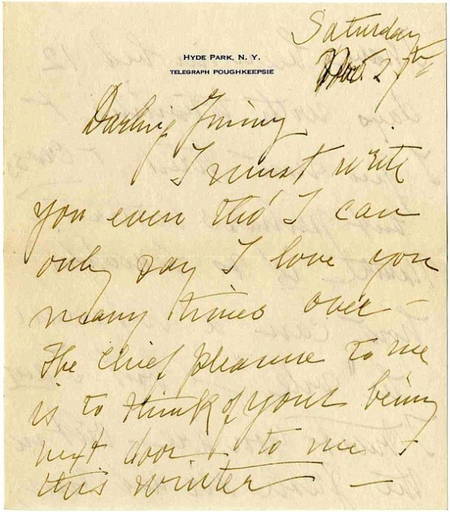 Fdr Sara Roosevelt Autograph Signed Als Letter Fr