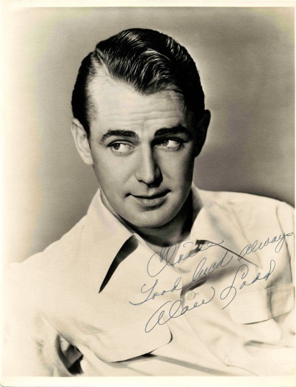 2799: Alan Ladd Signed Photo Autograph Great Gatsby