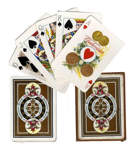 Anheuser Busch Playing Cards Deck Army Navy 1900s