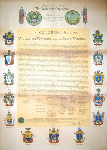 Rare Declaration Independence Original States John Hay - Sep 17, 2007 ...