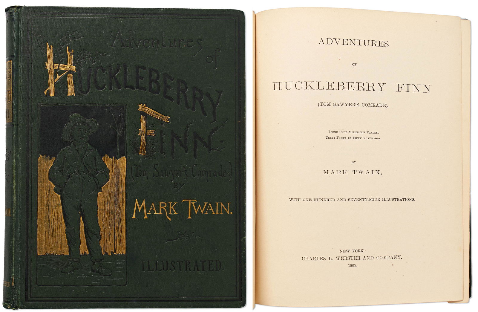 Mark Twain Huckleberry Finn First Printing - Apr 14, 2022 | Nate D ...