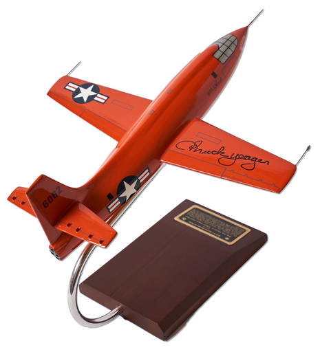 Chuck Yeager signed Bell X1 Model - Apr 14, 2022 | Nate D. Sanders in CA