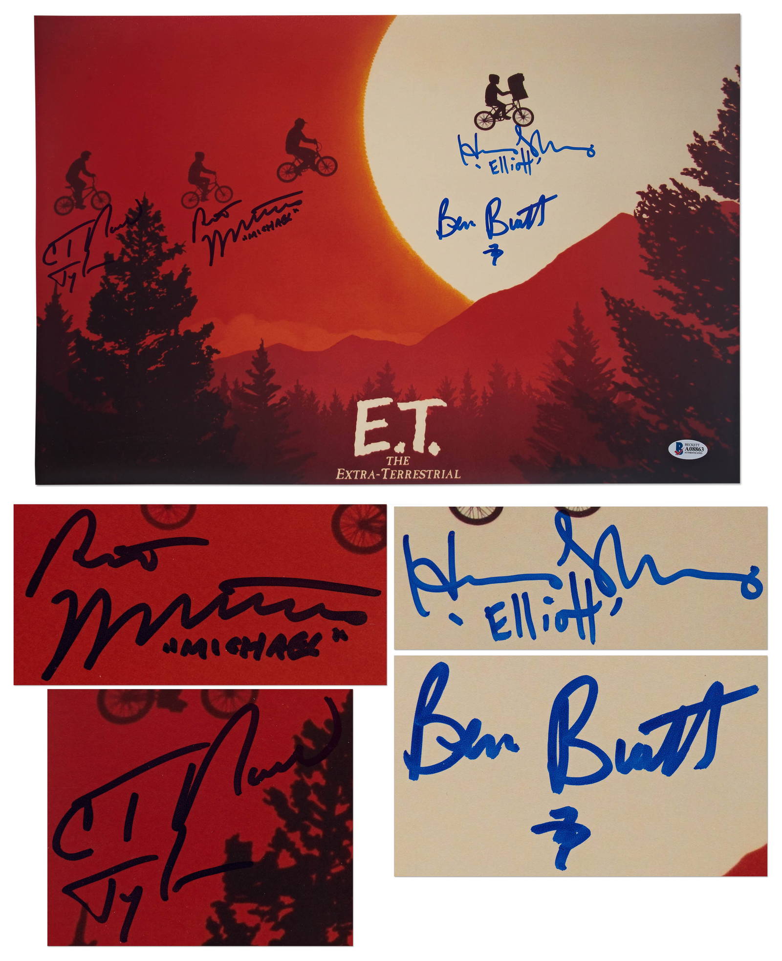 E.t. Cast-signed Photo Auction