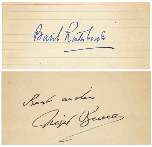 Rathbone Nigel Bruce Autograph Sherlock Holmes Wats - Mar 28, 2006 ...