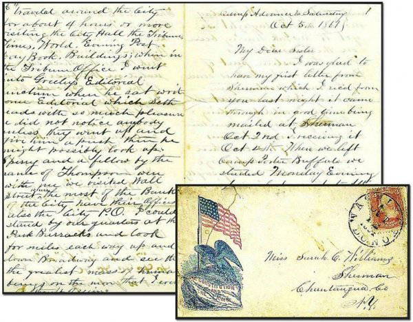 Soldier Letter Civil War Washington Barnum Museum