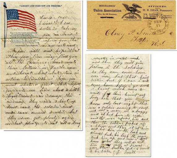 Civil War Letter Soldier Als Signed Cw 1861