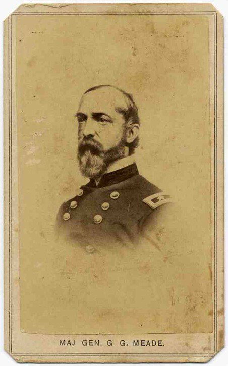 2495: CW CDV Major Gen George Meade Uniform Photo Pic