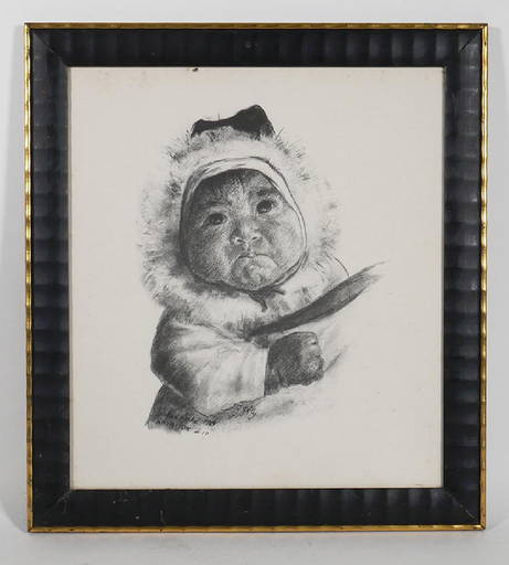 Gabriel Gely 1964 Eskimo Baby Charcoal Drawing - Jul 15, 2017 ...