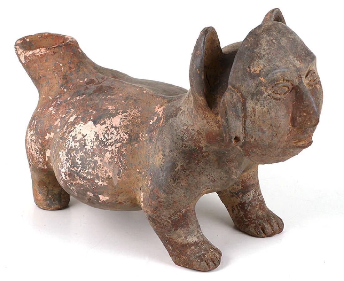 Pre-Columbian Techichi Colima Dog w Human Face