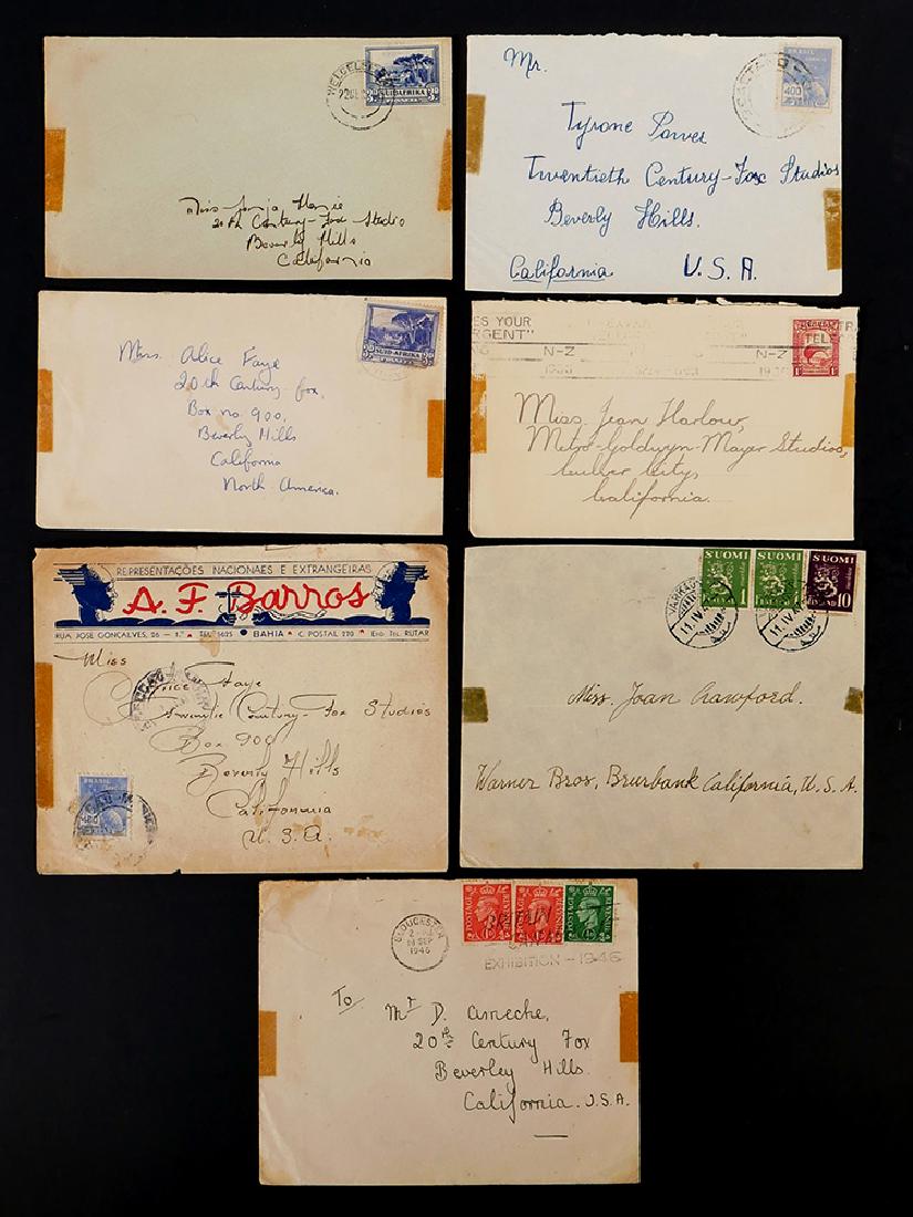 1940s Fan Mail Envelopes to Hollywood Celebrities