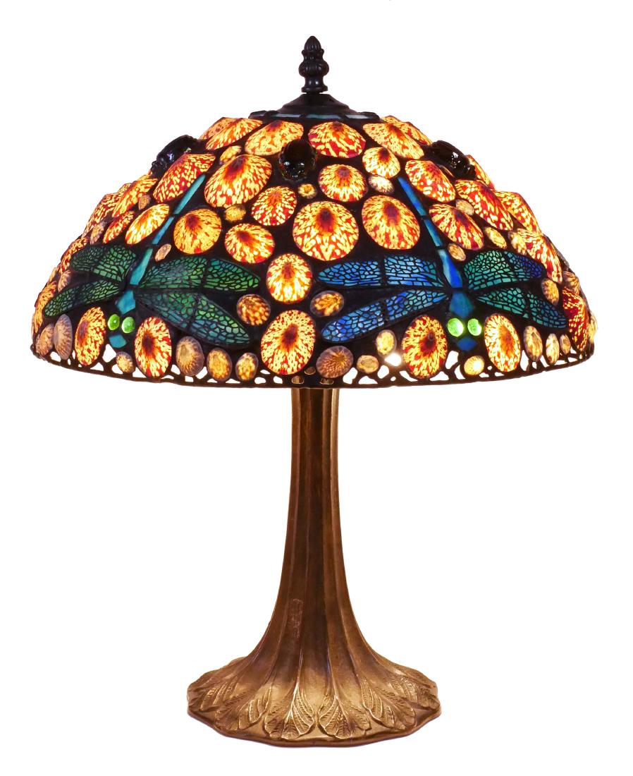 Hoosin Shell Dragonfly Scarab Table Lamp
