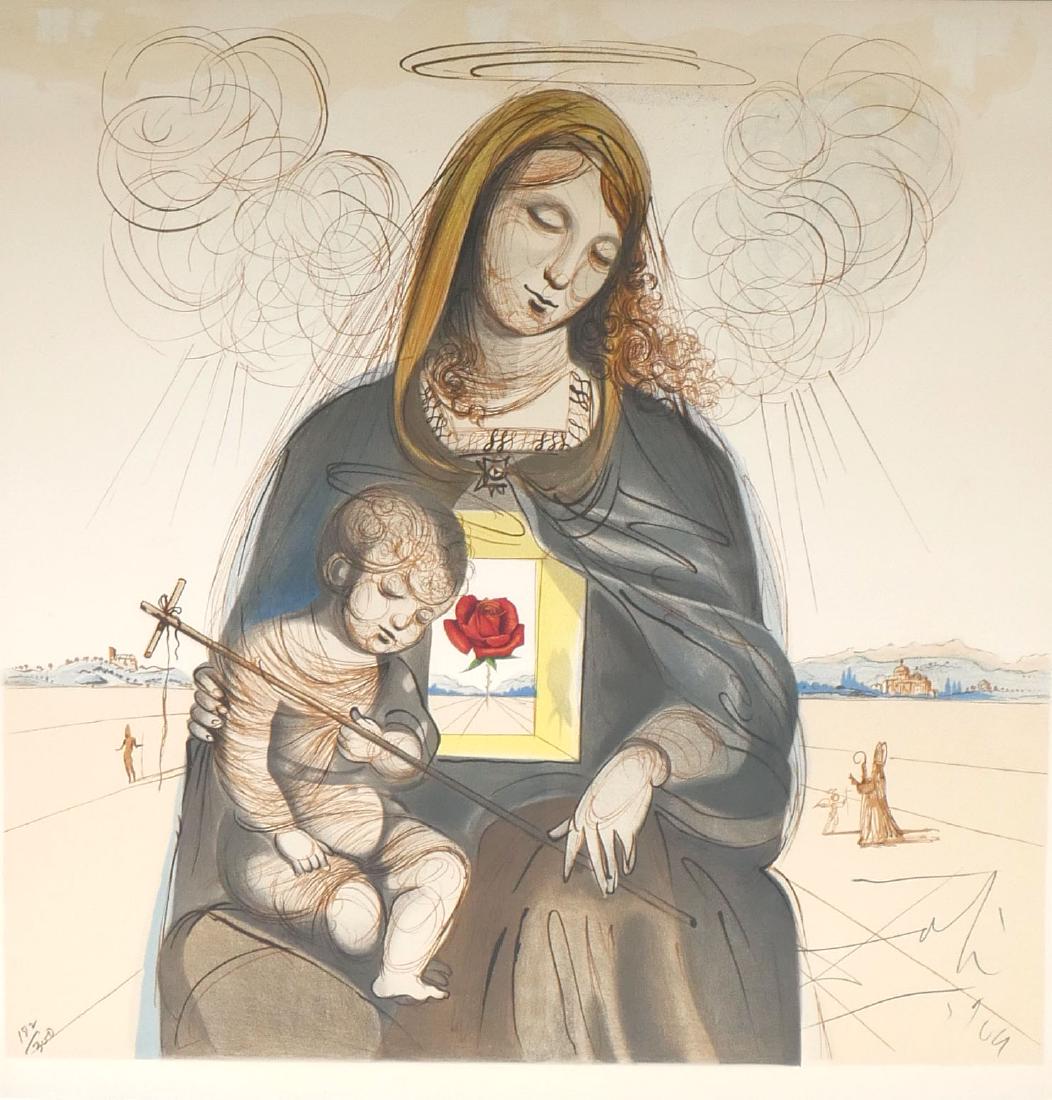 Salvador Dali "Mystical Rose Madonna" Lithograph