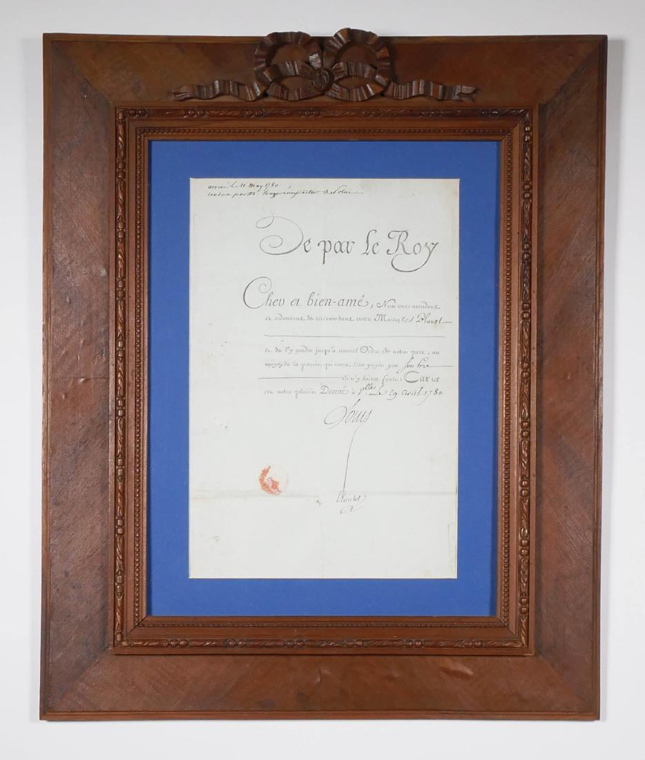 King Louis XVI of France Signed Document