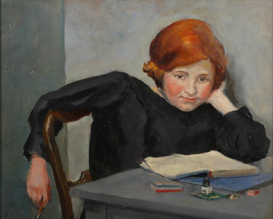 PIERRE VILLAIN, Painting - Young Student