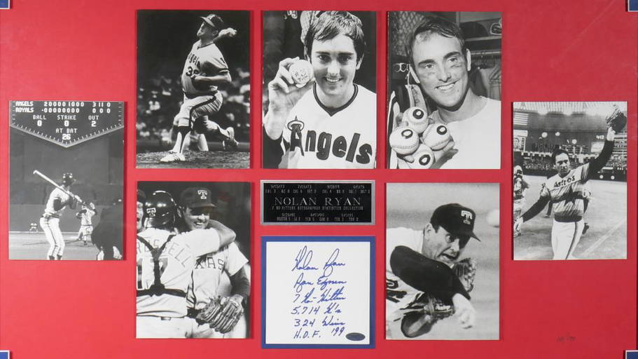 Nolan Ryan Signed Numbered Photo Collage