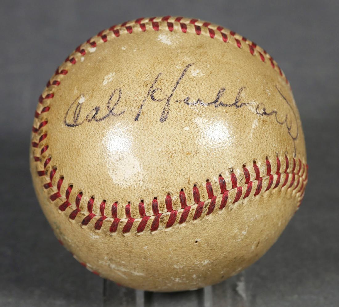 CAL HUBBARD 3 Umpires Autographed Baseball