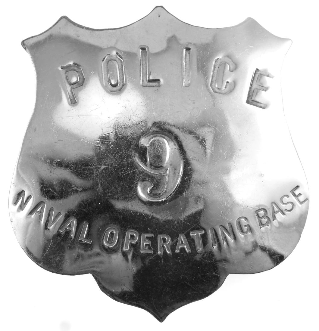 Rare 1920s Norfolk Naval Base Police Badge