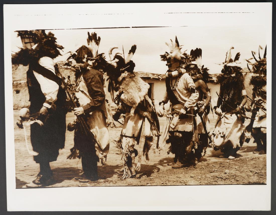 PHOTO #6, Jo Mora Hopi KACHINA DANCERS