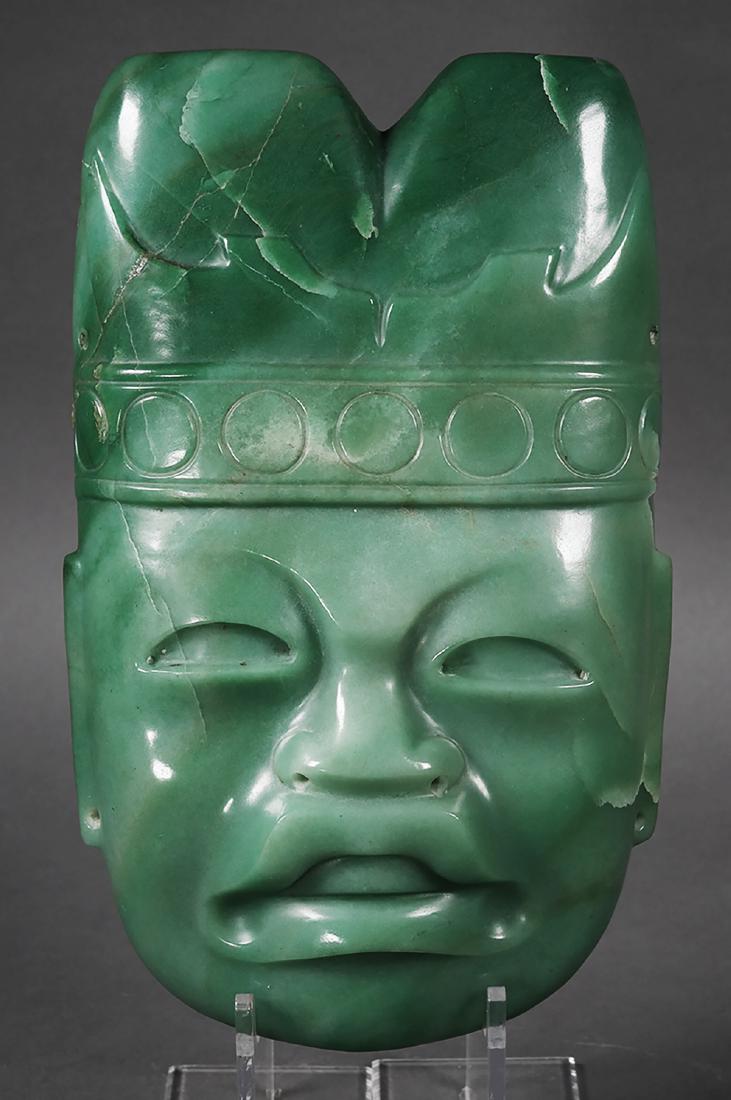 Olmec Precolumbian Jade Mask