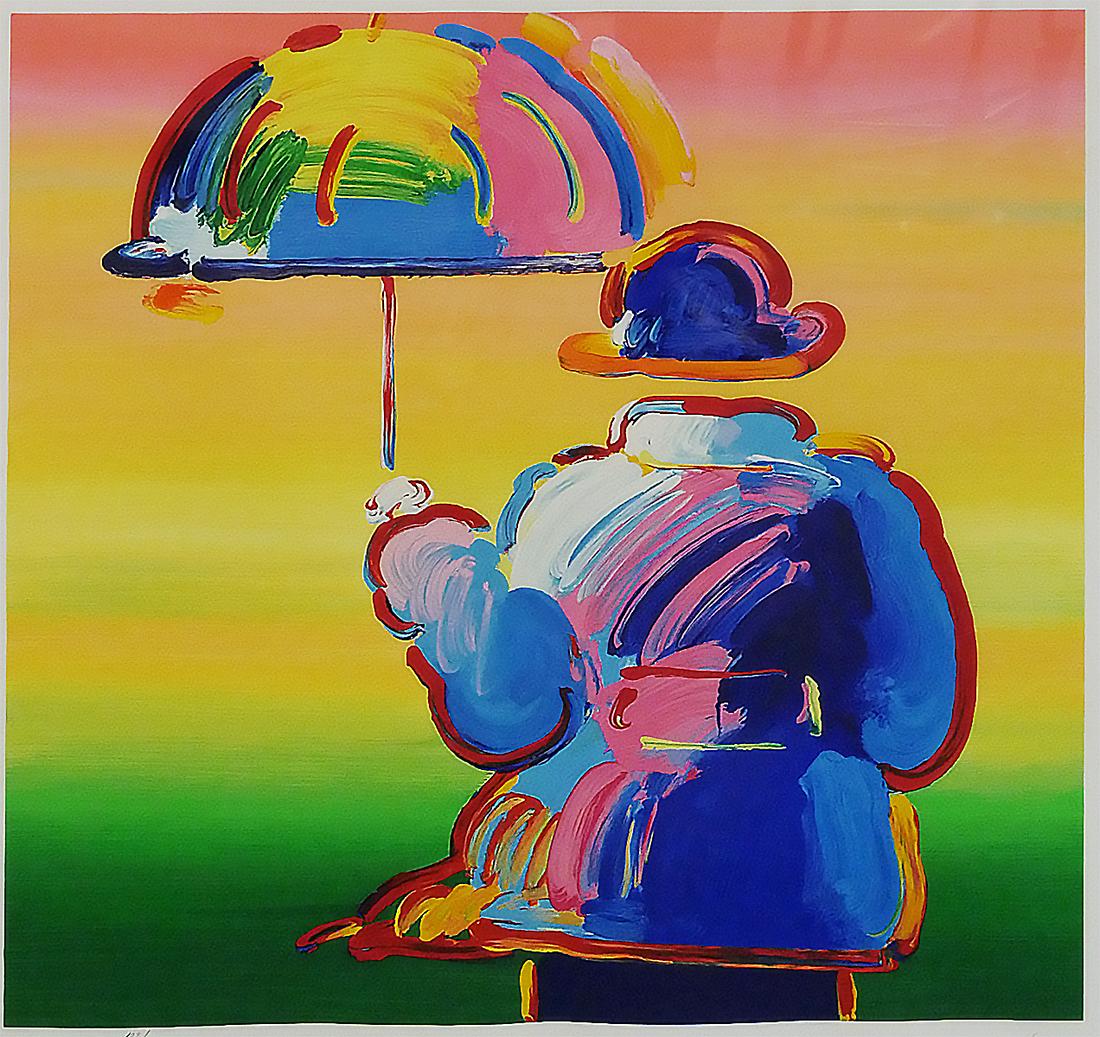 PETER MAX, Umbrella Man Ver. XV, Serigraph - Dec 07, 2019 | Blackwell ...