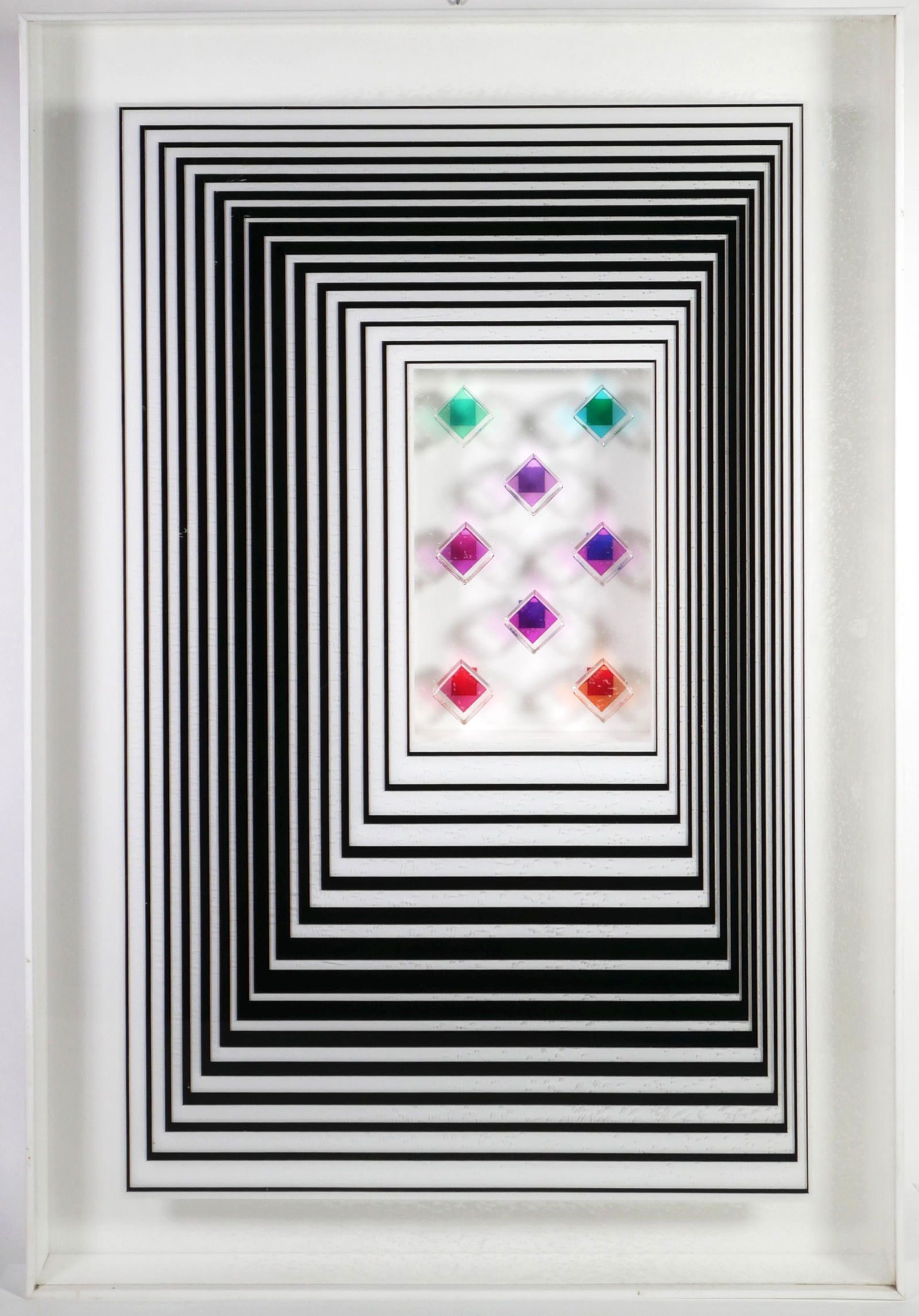 LEONARD JANKLOW, Mixed Media Op-Art Sculpture - May 09, 2020 ...